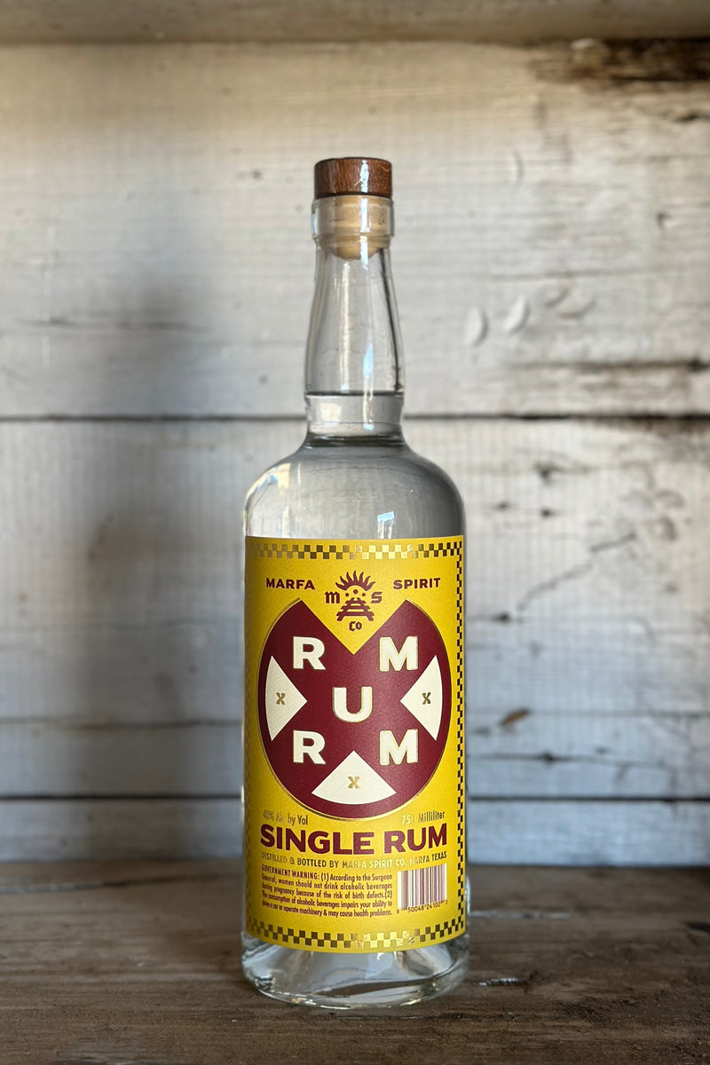 Marfa Spirit Co. Single Rum – marfaspiritco